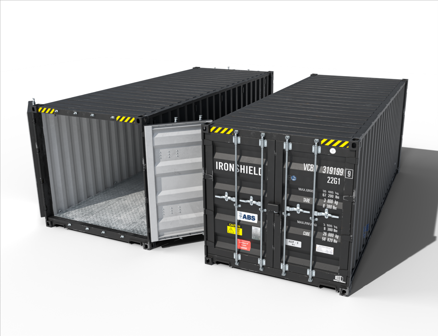 New 20ft Double Door Tunnel Container - Intermodal Equipment